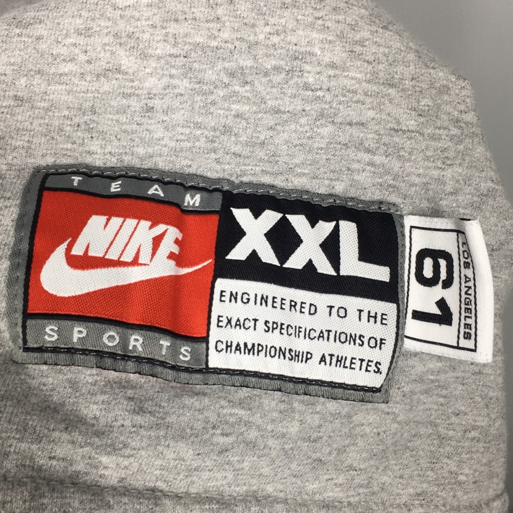 Rare Vintage La Lakers Nba X Nike Collab T Xxl 61 - Gem